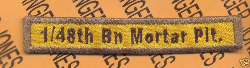 US Army 1/48TH BN MORTAR PLT Tank 3 Armored tab patch | eBay