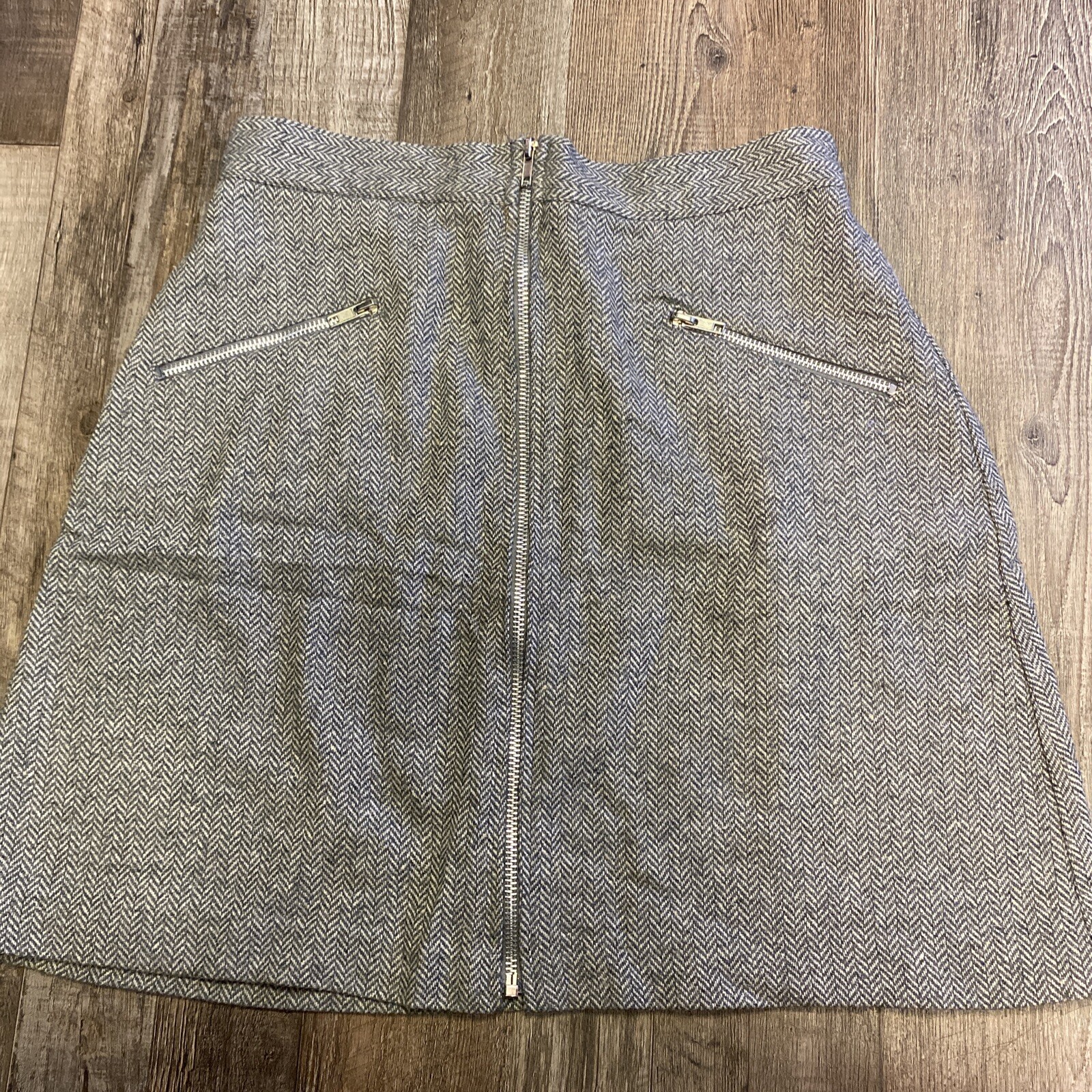 Tracy Evans Limited Vintage Y2K Full Zip Chevron Twee… - Gem