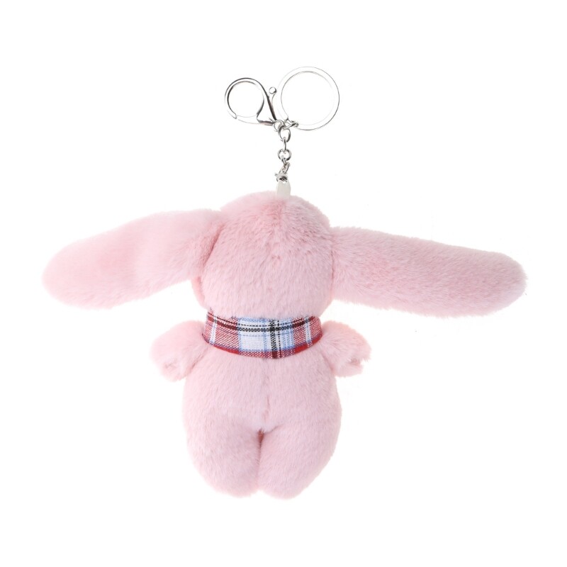 Kawaii-Cartoon Plush-Rabbit-Doll Keychain Lady Bag KeyRing Student Bags ...