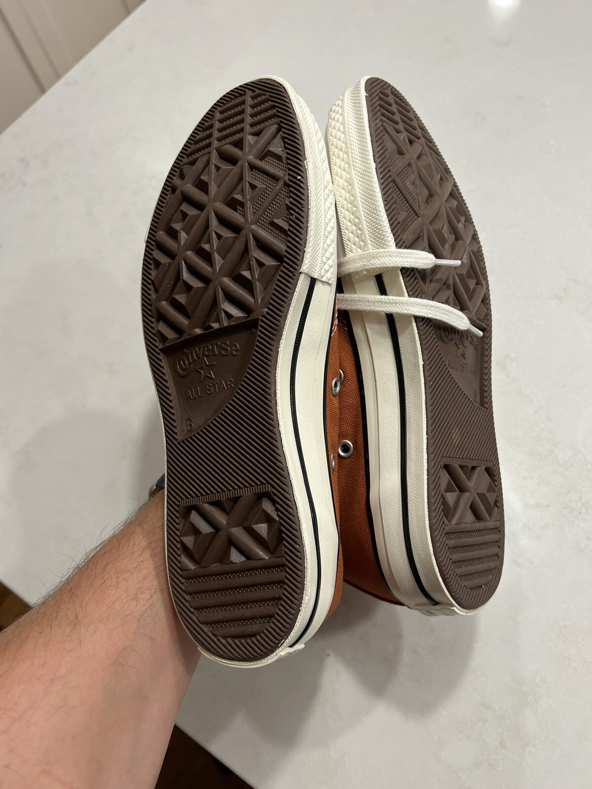 NEW! Burnt Orange Converse Hi All Star Chuck Taylor Vintage Mens 6 ...