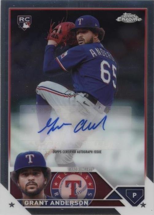 2023 Topps Chrome Update Series - Autographs Grant Anderson #AC-GAN (AU ...