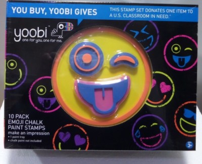Yoobi 10 Pack Emoji Chalk Paint Stamps | eBay