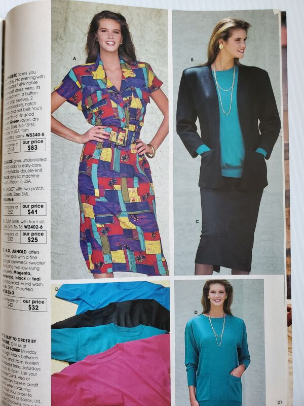 1986 Chadwick's of Boston catalog ELLE MacPherson Nancy DeWeir Martha ...