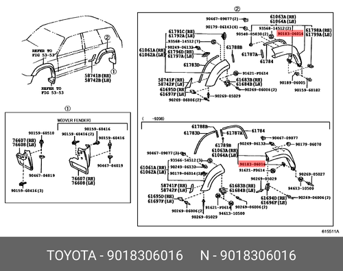 Genuine OE nutspring, 9018306016 for TOYOTA 90183-06016 | eBay