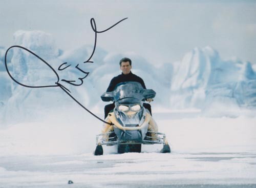 PIERCE BROSNAN 007 JAMES BOND AUTHENTIC SIGNED AUTOGRAPH DIE ANOTHER ...