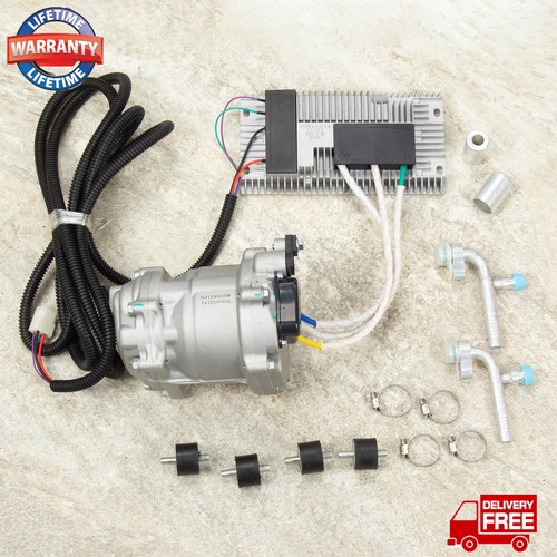 Universal DC 12V Electric Car Air Conditioner Compressor Kit A/C ...