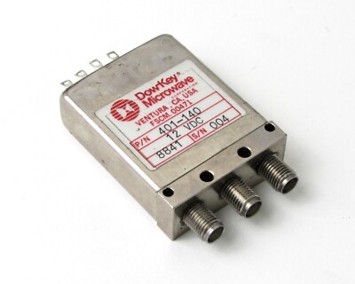Dow-Key 401-140 RF Switch - 12 VDC, SP3T | eBay