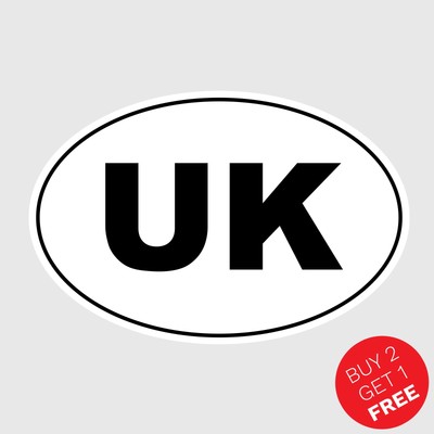 UK Car Number Plate Stickers For Van Lorry Caravan - Union Jack EU ...