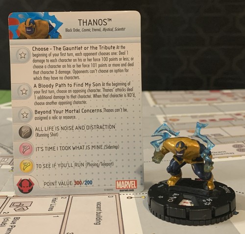 Thanos - 047a - Guardians of the Galaxy Set - HeroClix Mini (w/ Card ...