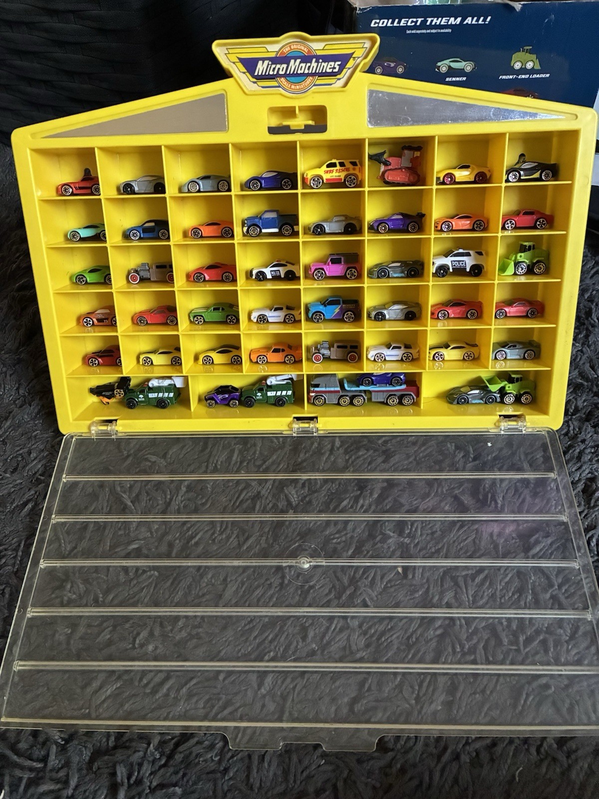 Micro Machines Yellow Carry Case with 48 New Micro Machines | eBay