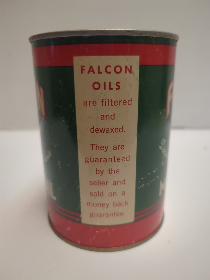 Vintage Oil Can - 1940s - FALCON MOTOR OIL Empty Can | eBay