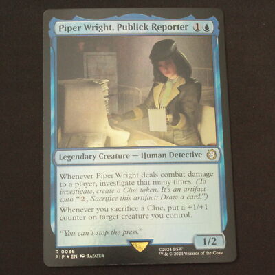 Piper Wright, Publick Reporter (Extended Art) 379 MTG Fallout (PIP ...