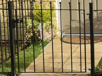 BALL TOP GATE METAL 3ft HIGH | eBay