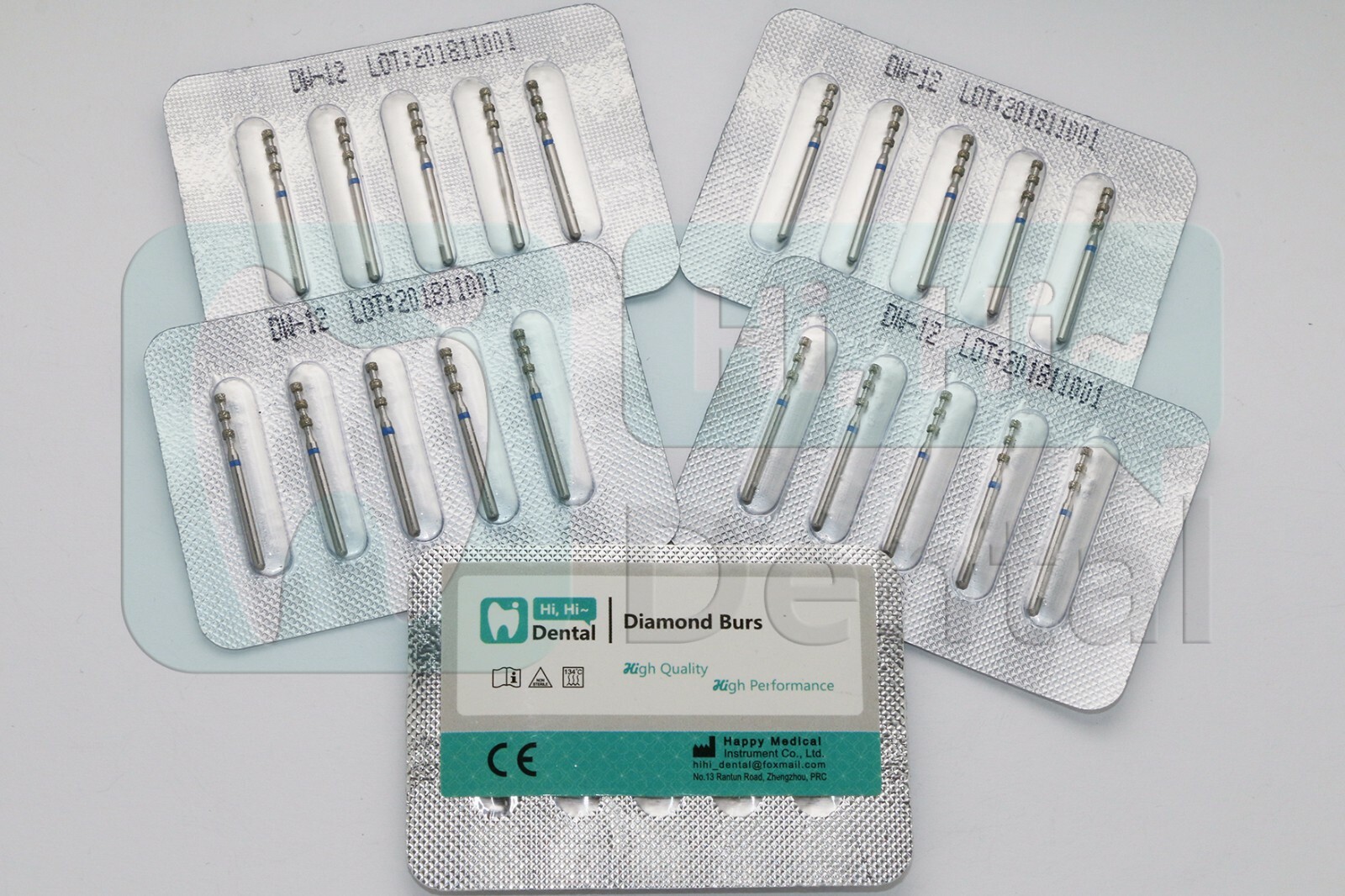 25Pcs Dental Diamond Burs FG Depth Marker Cutter 834/016M DW-12 ...