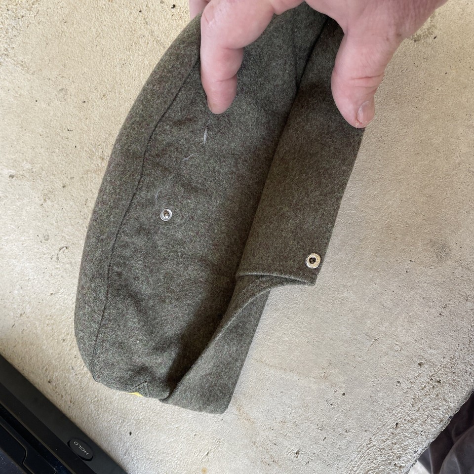 West GERMAN HEER ARMY M34 1960’s WOOL OVERSEAS FIELD CAP HAT Cutter ...