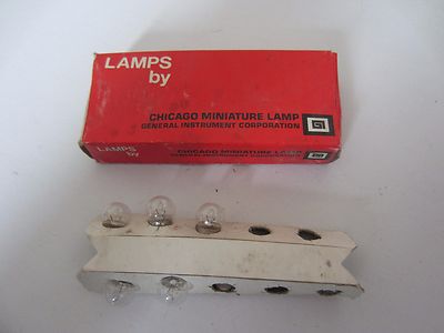 Box of 5 Chicago Miniature No. 219 CM219 Miniature Lamps Light Bulbs | eBay
