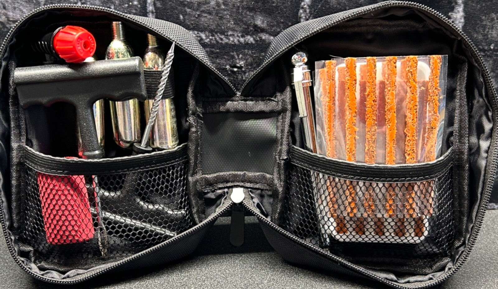 Emergency Trail ATV UTV Tire Repair Kit Tube Patch Plug CO2 Cartridge ...