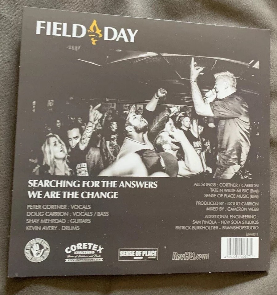 Field Day 2.0 White Smoke 7” Color Vinyl Dag Nasty Descendants New ...