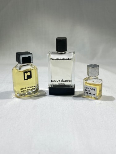 Paco Rabanne Fragrances Miniature Size Lot of 3 Bottles Plus Bonus ...