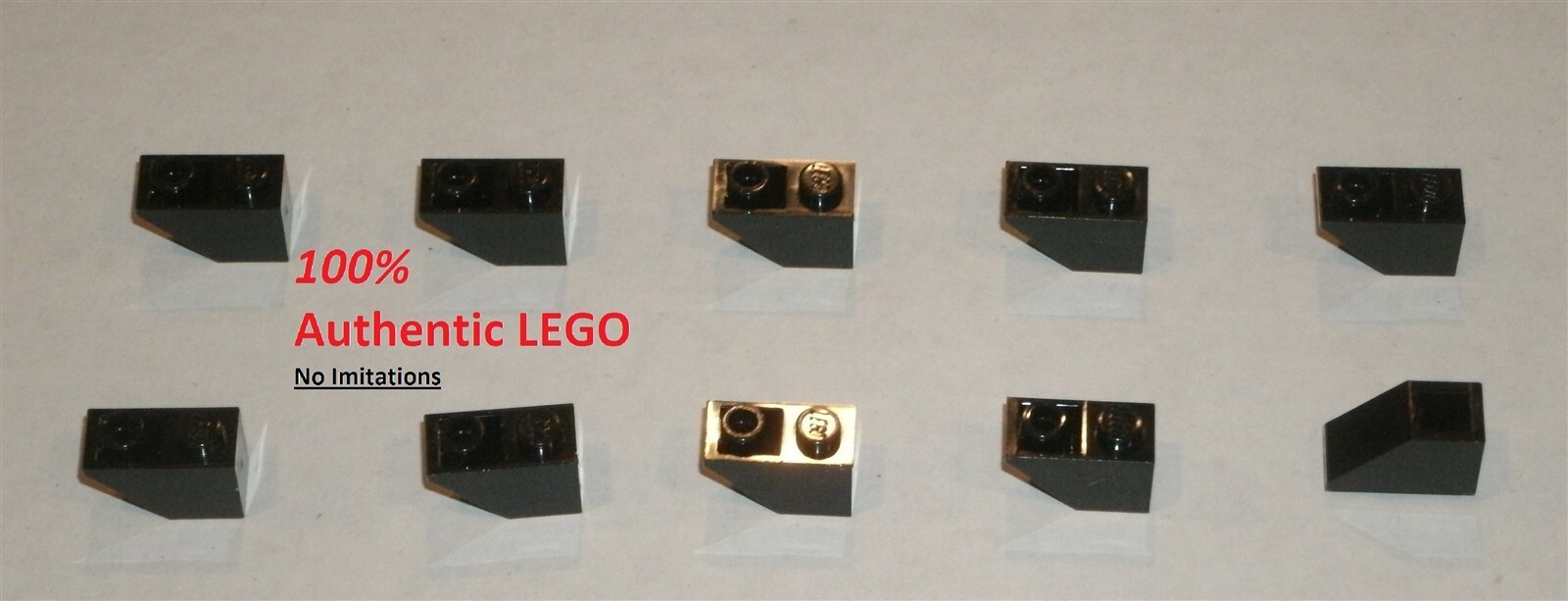 LEGO NEW 1x2 Black Slope 45° Inverted (10x) 366526 Brick 3665 | eBay