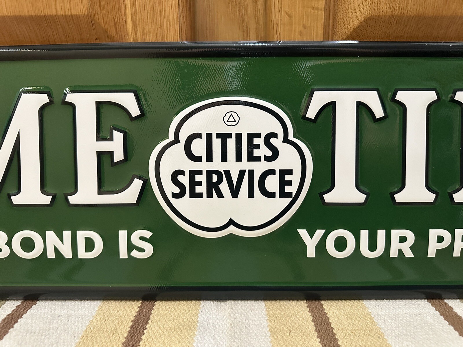 Cities Service Sign Acme Tires Gas Oil Tools Parts Vintage Style Wall ...