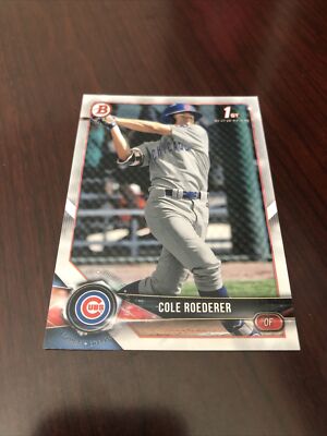 Cole Roederer 2018 1st Bowman Draft #BD-125 Chicago Cubs *Mint* Qty | eBay