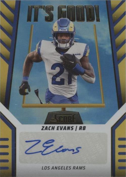 2024 Score - It's Good! Autographs Zach Evans #IG-ZES (AU) for sale ...