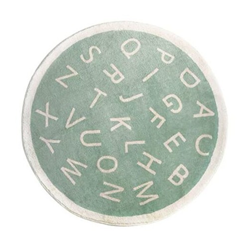 ABC Alphabet Round Rug for Kids Bedroom Play Mat Soft 31 inch/2.6 ft ...