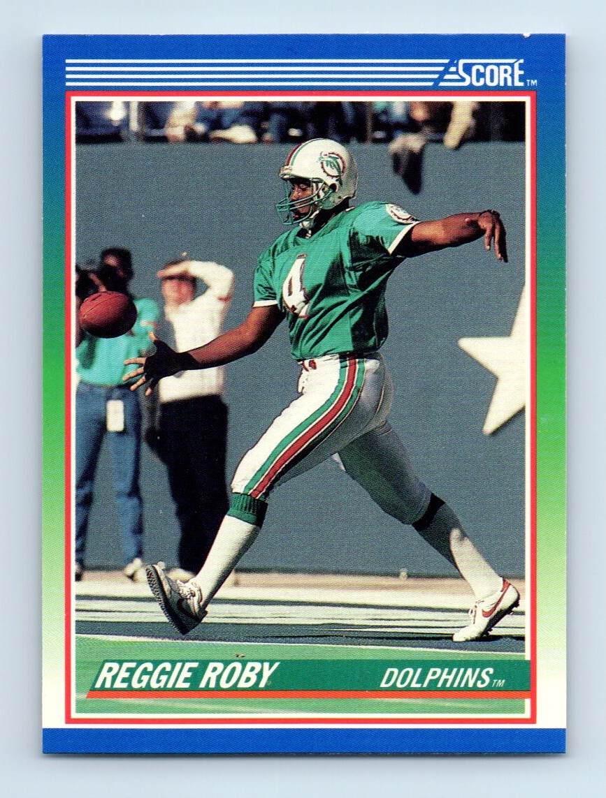 1990 Score Reggie Roby Miami Dolphins #43 | eBay