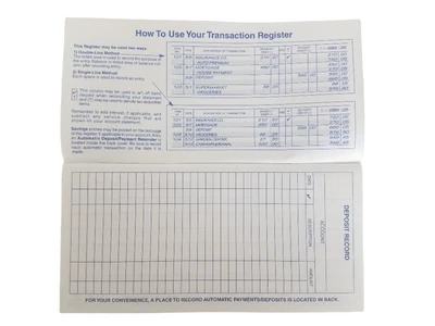 1 Checkbook Transaction Registers 2023 2024 | Grelly USA