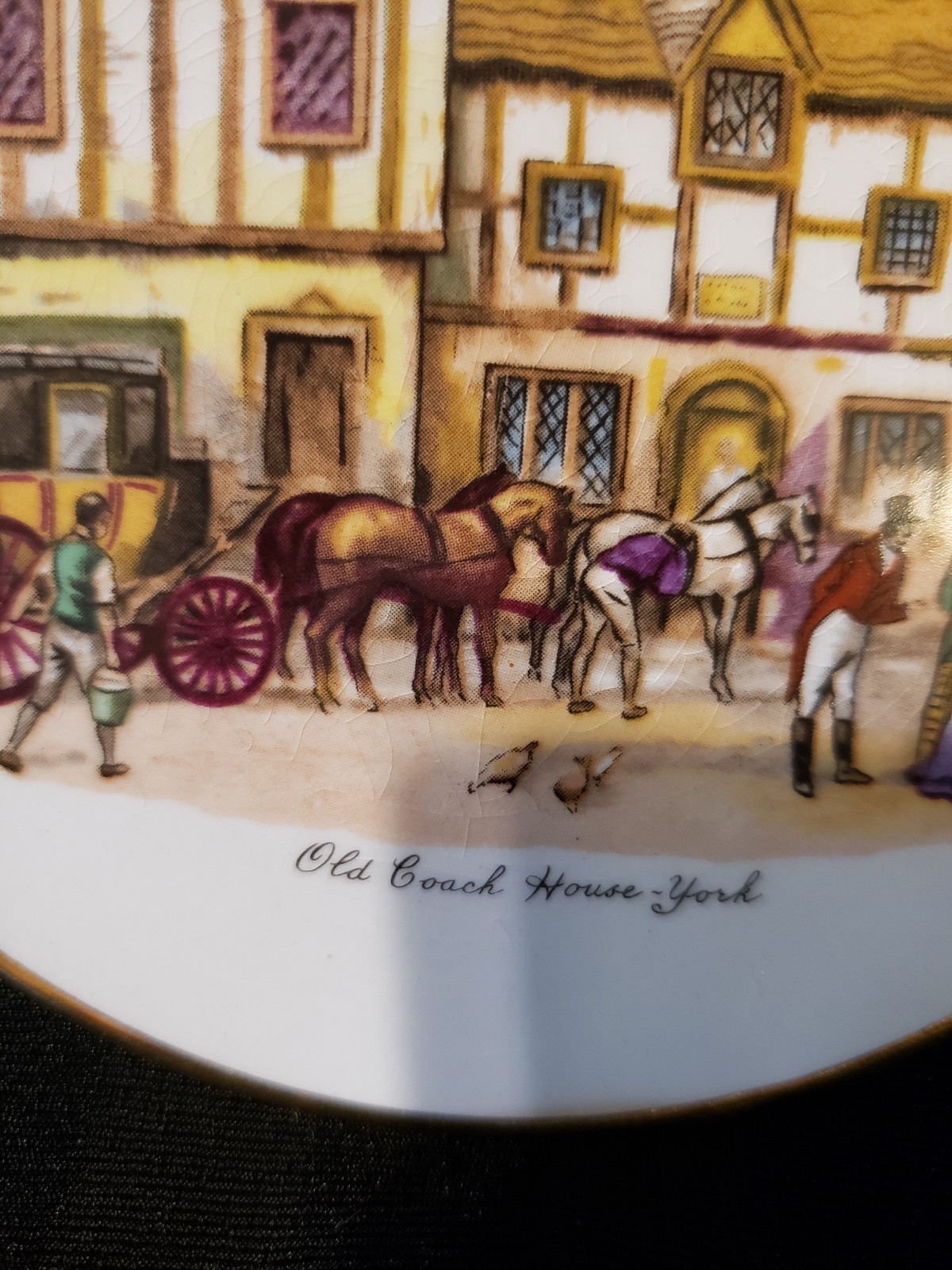 Harry Hancock Tunstall Ltd, England. This plate is labelled Old coach ...