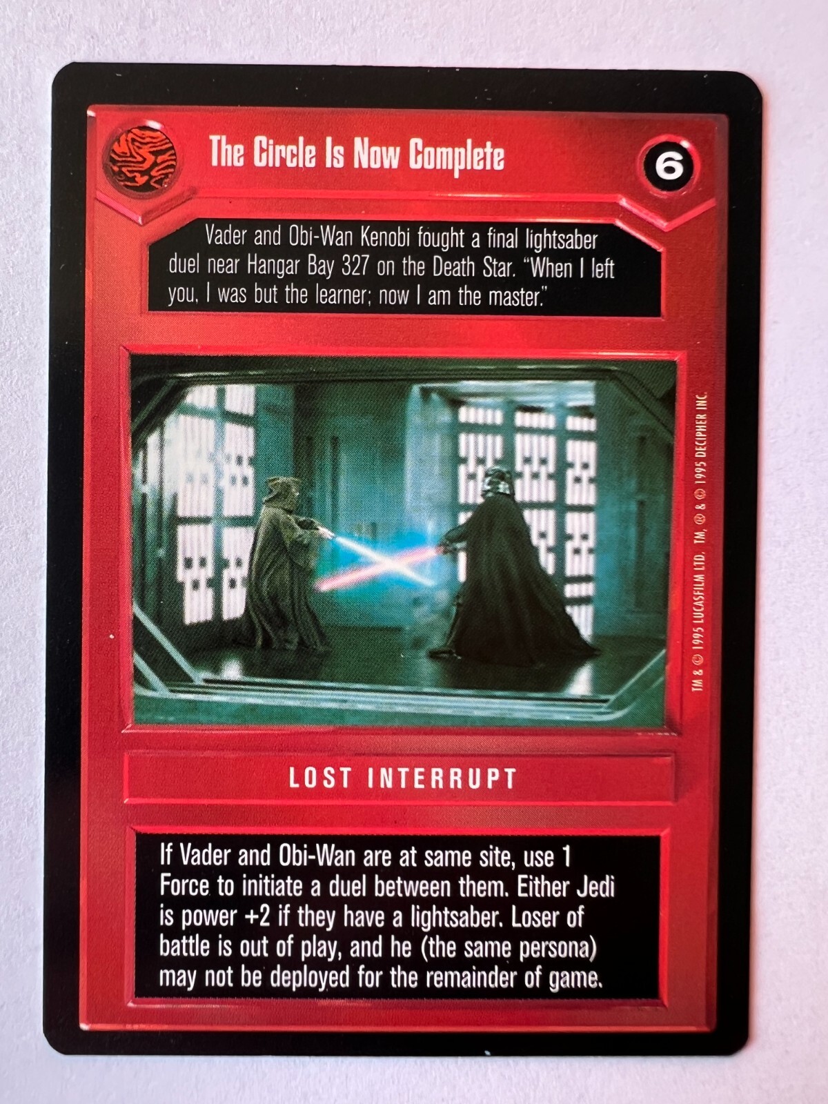 Decipher Star Wars CCG - Premiere Limited BB The Circle is Now Complete ...