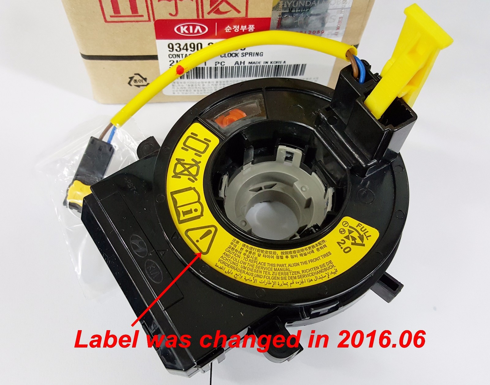 OEM Hyundai KIA Clock Spring for Auto Cruise Audio Remote Blue Tooth ...