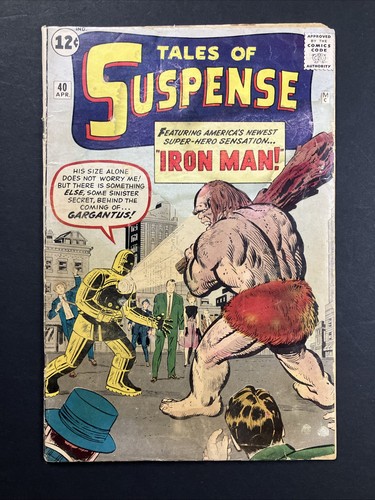 Tales Of Suspense #40 1963 GD 2nd Appearance Iron Man 1st Gold Armor ...
