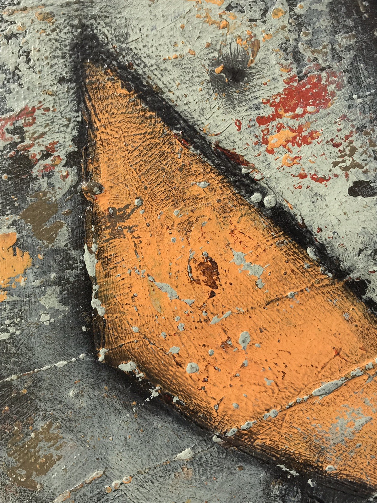 New York Artist Vincent Serbin Non Objective Abstract Painting. Signed ...