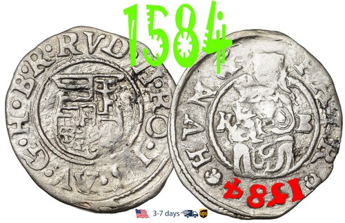 Hungary Denar 1584 Habsburg Dynasty RUDOLF II, Silver Coin #23476 | eBay