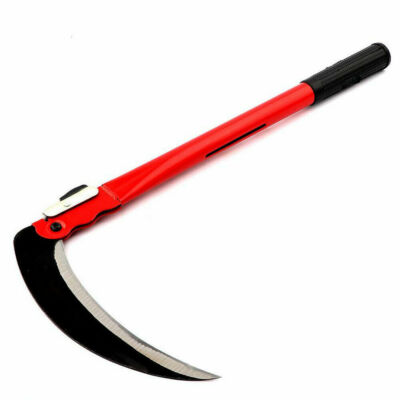 16" Folding Sickle Stainless Steel Crops Grass Lawn Weed Cutter ...