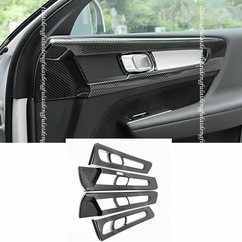 For Volvo XC40 2018-2021 Carbon fiber Interior Door Handle Bowl Panel ...