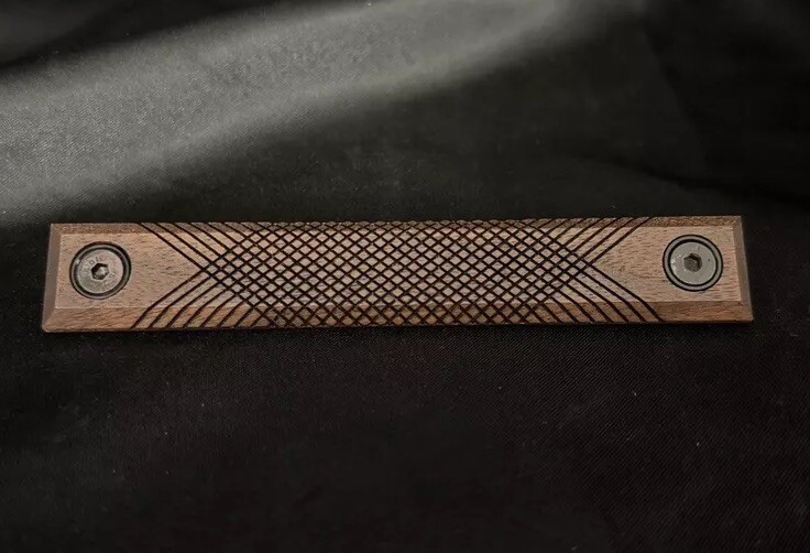 Hard Wood Rail Cover for M-Lok and KeyMod Rail, Walnut, Hand Crafted ...