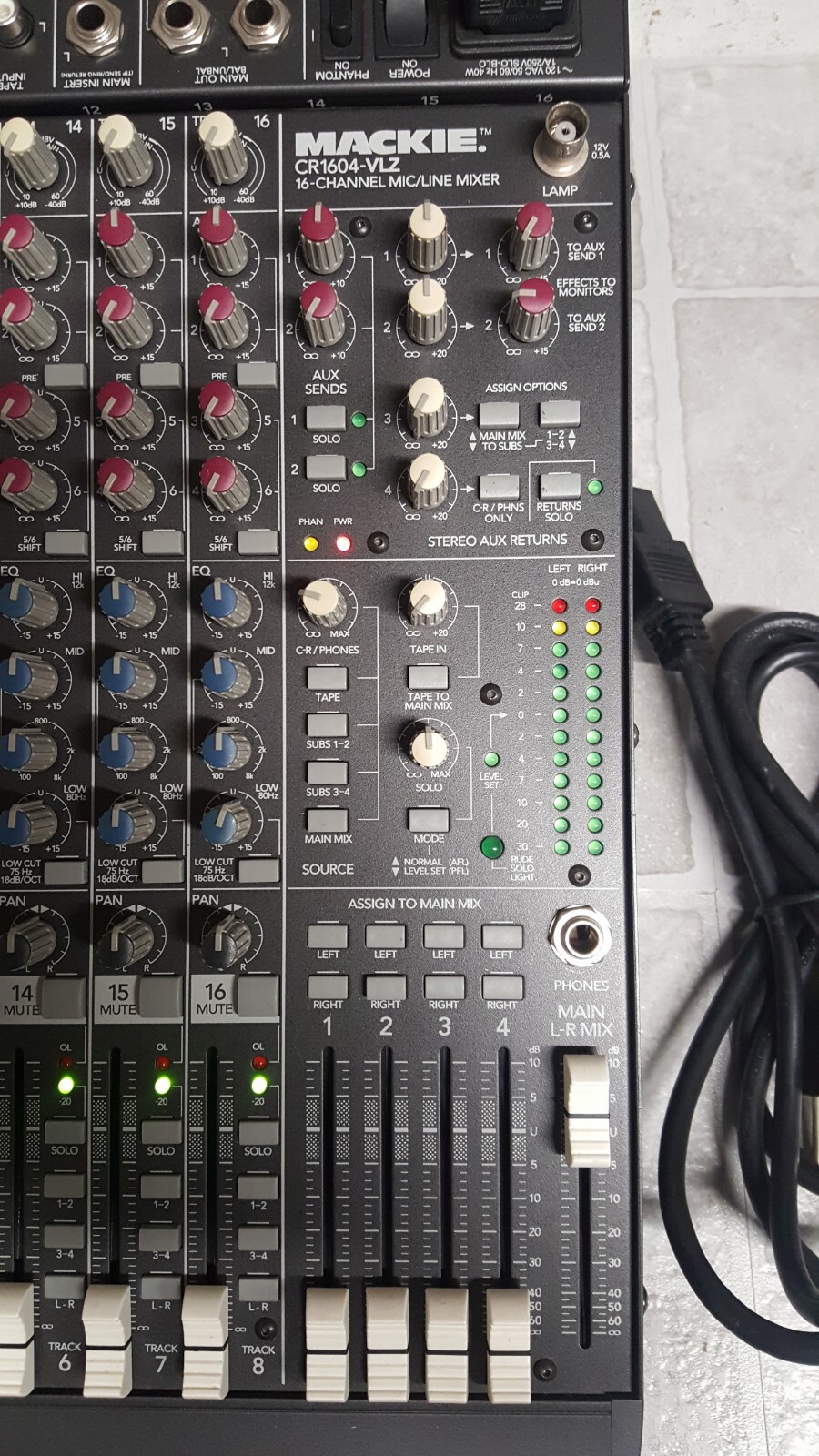 Mackie CR-1604 VLZ 16-Channel Mic / Line Mixer Mixing Console | eBay