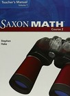 Saxon Math, Course 2, Teacher's Manual, Volume 1, 9781591418375 ...