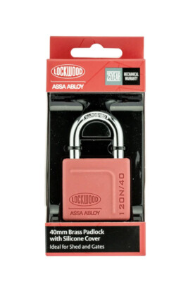 LOCK LOCKWOOD ASSA ABLOY 💥40mm BRASS PADLOCK SILCONE COVER GREAT FOR ...