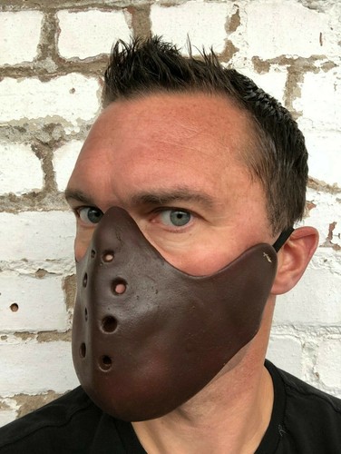Hannibal Half Face Muzzle Mask Halloween Lambs Costume Accessory Lector ...