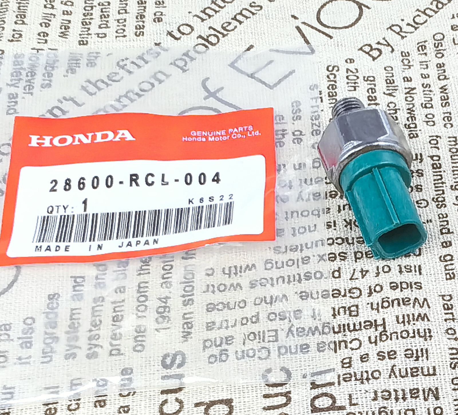 OEM Pressure Switch For Honda 28600-RCL-004 Transmission 2nd / 3rd US ...