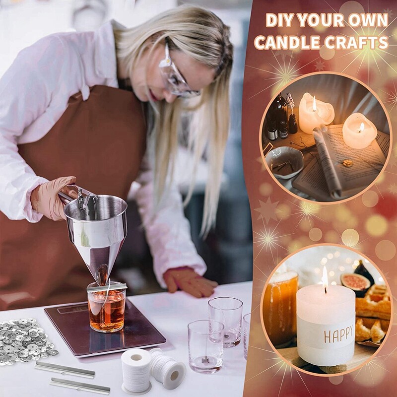 DIY Candle Making Kit,Candle Wicks,Candle Centering Tool,Candle ...