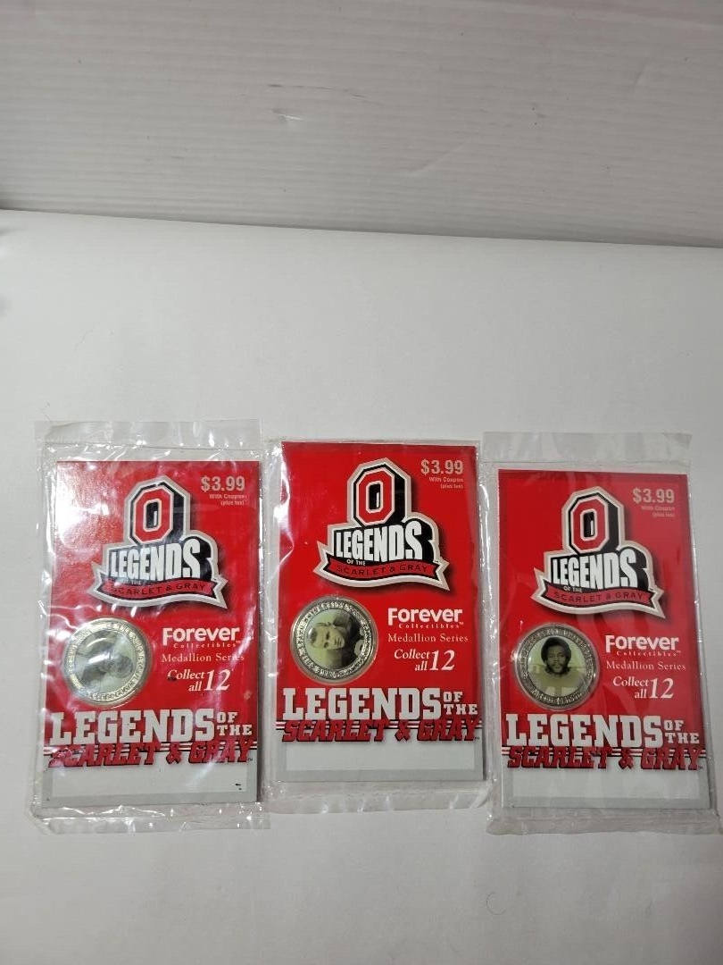 Legends of the Scarlet & Gray OHIO STATE Medallion Series Lot of 3 ...