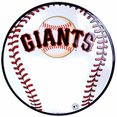 SAN FRANCISCO GIANTS MLB EMBOSSED METAL NOVELTY ROUND SIGN | eBay