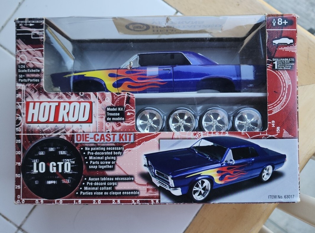 1966 1967 Die Cast Hot Rod Die Cast Kit Pontiac LO GTO 63017 1/24 Scale ...