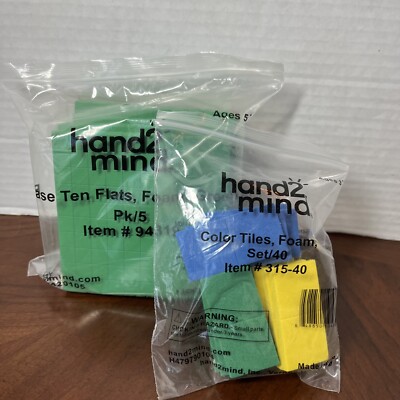 Hand 2 Mind 10 Packs Base Ten Lot Foam Manipulatives Homeschool | eBay