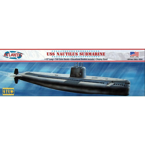 ATLANTIS 1/300 SSN 571 NAUTILUS SUBMARINE PLASTIC MODEL KIT | eBay ...